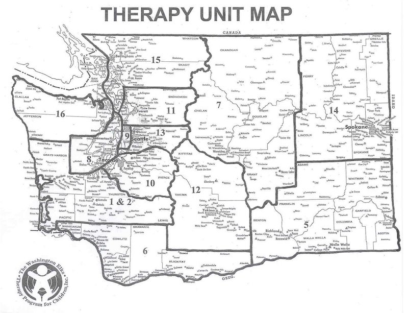 Therapy Unit Map | Washington State Elks Association